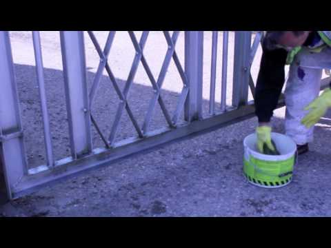 Paint metal gates, last painted 15 years ago! - YouTube