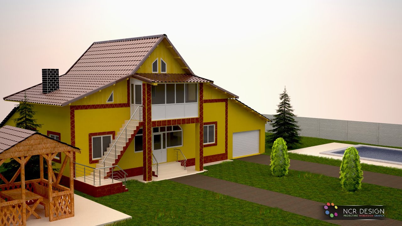Autocad 3D MODEL HOUSE - YouTube