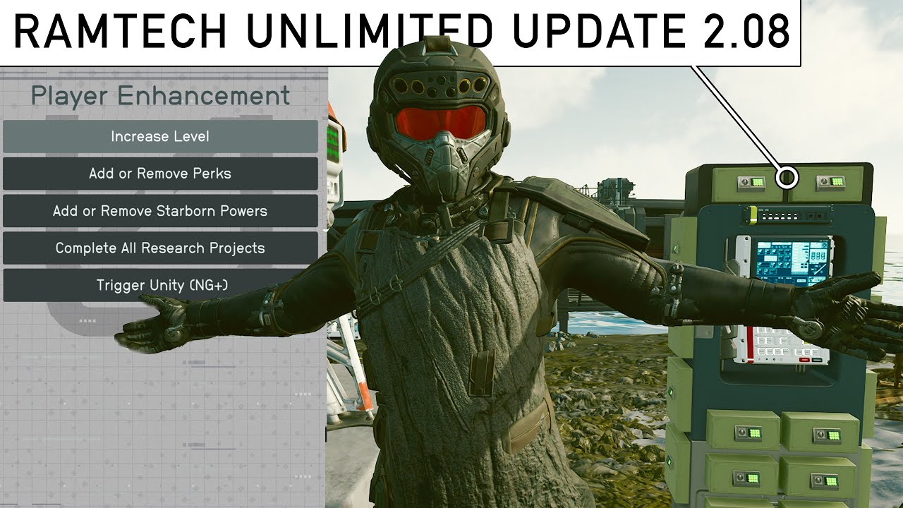 RamTech Unlimited 2.08 Update | #starfield #starfieldcreation - YouTube