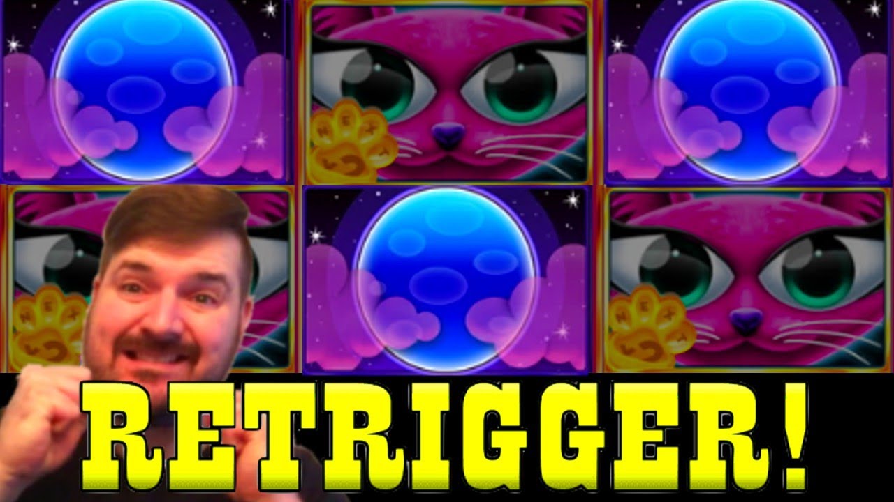 RARE WIN! Retriggering The MISS KITTY GOLD Bonus! HUGE WIN! - YouTube