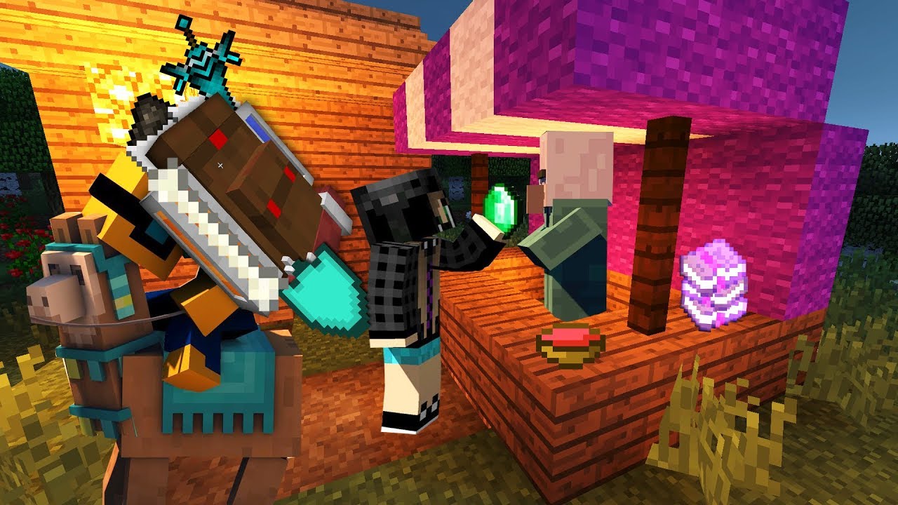 Minecraft AQUA #20 - "Epickie przedmioty od villagerów!" - YouTube