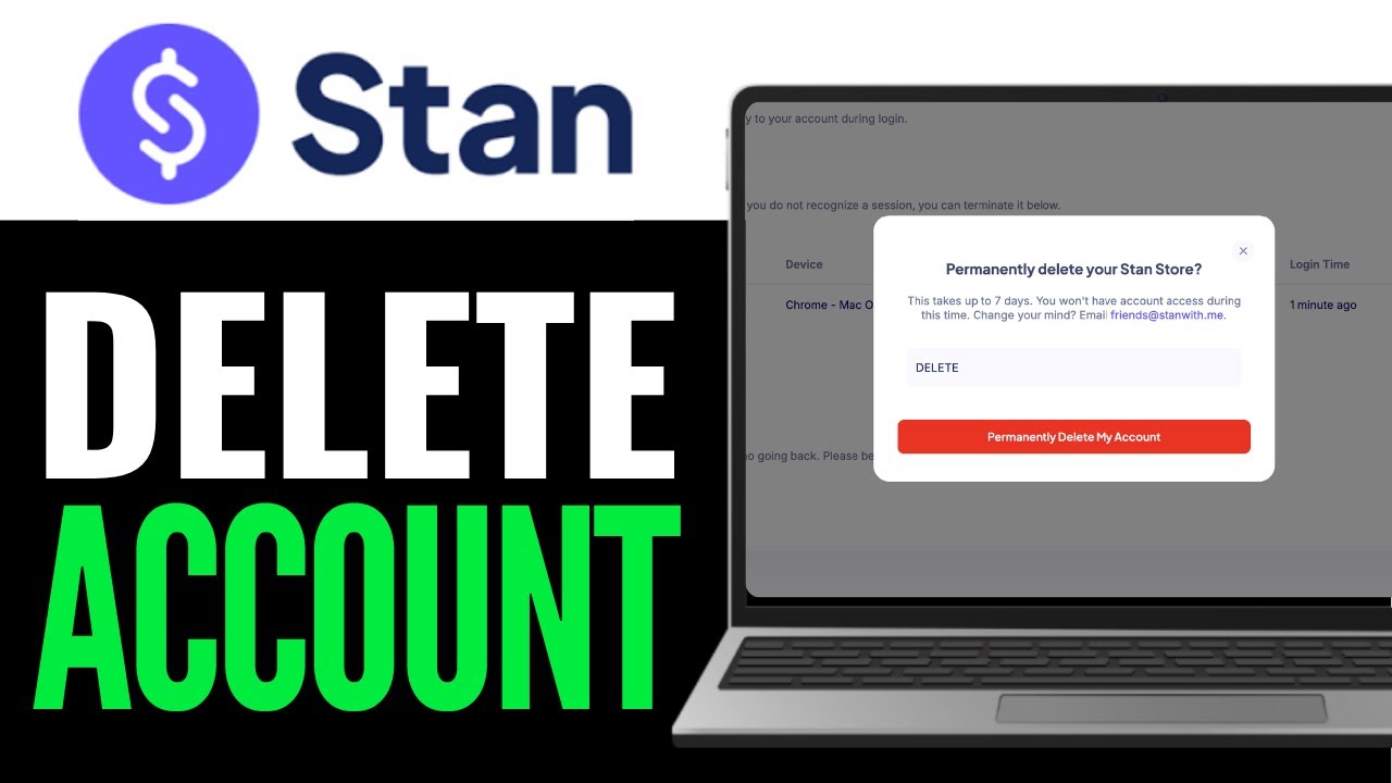 How To Delete Stan Store Account 2025 (EASY GUIDE) - YouTube