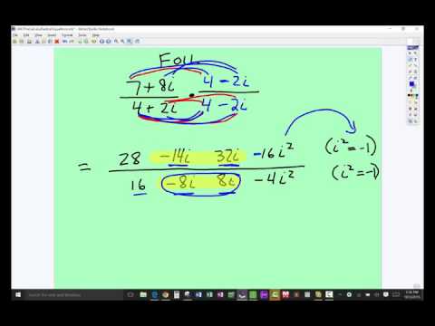 Complex Fractions - Conjugate Method - YouTube
