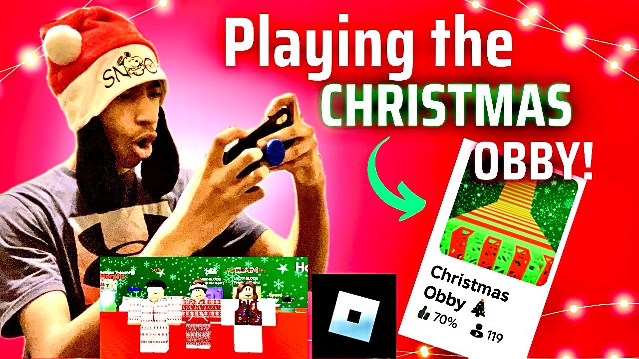 Playing The Christmas Obby On Roblox For The First Time! Feat ...