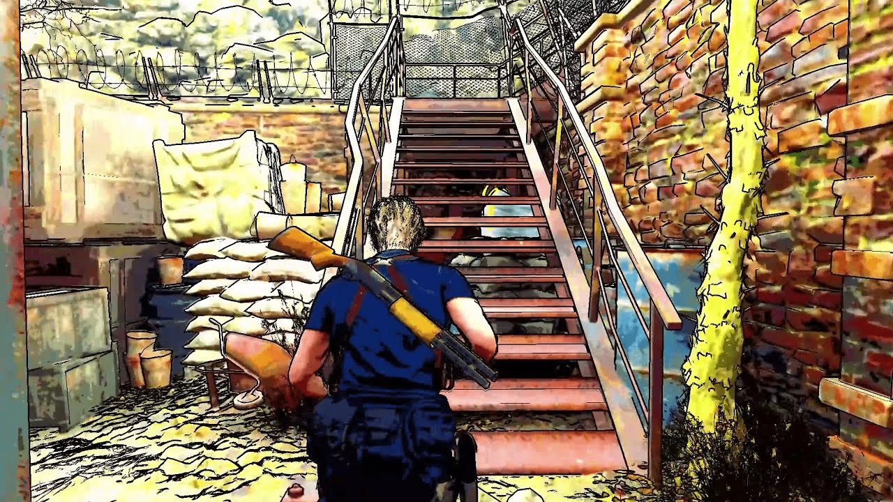 i think i downloaded the anime version of re4 remake - YouTube