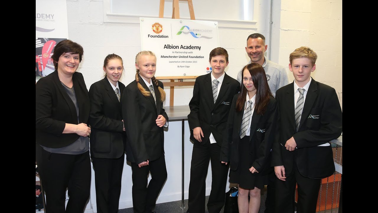 Ryan Giggs visits The Albion Academy in Salford - #SchoolsUnited - YouTube