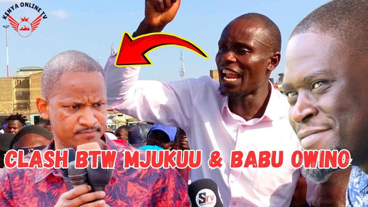 Clash btw Mjukuu wa bunduki & Embakasi East Law Maker Babu Owino ...