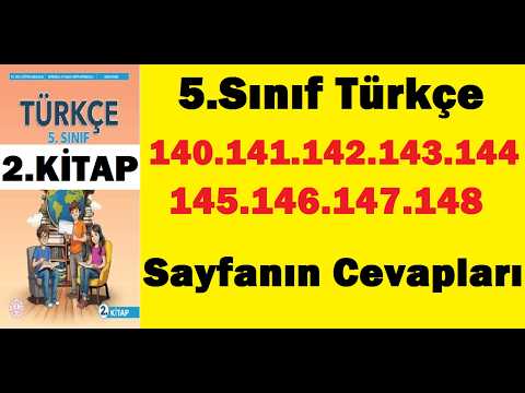 5.sınıf türkçe ders kitabı 2.kitap sayfa 140 141 142 143 144 145 146 147 148 cevapları pdf çözümleri