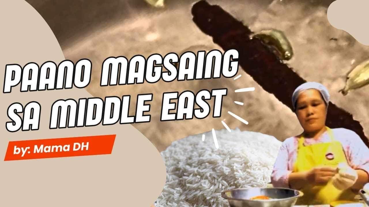 Paano magsaing sa Middle East - YouTube