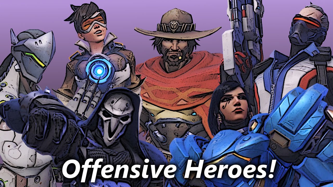 Overwatch - All Characters Skills Preview | OFFENSE Class | Gameplay ...