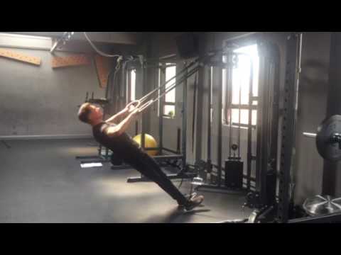 TRX - row (elbows wide) - YouTube