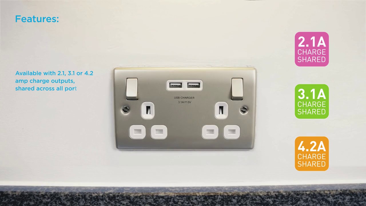 Luceco: BG Electrical USB Sockets - YouTube