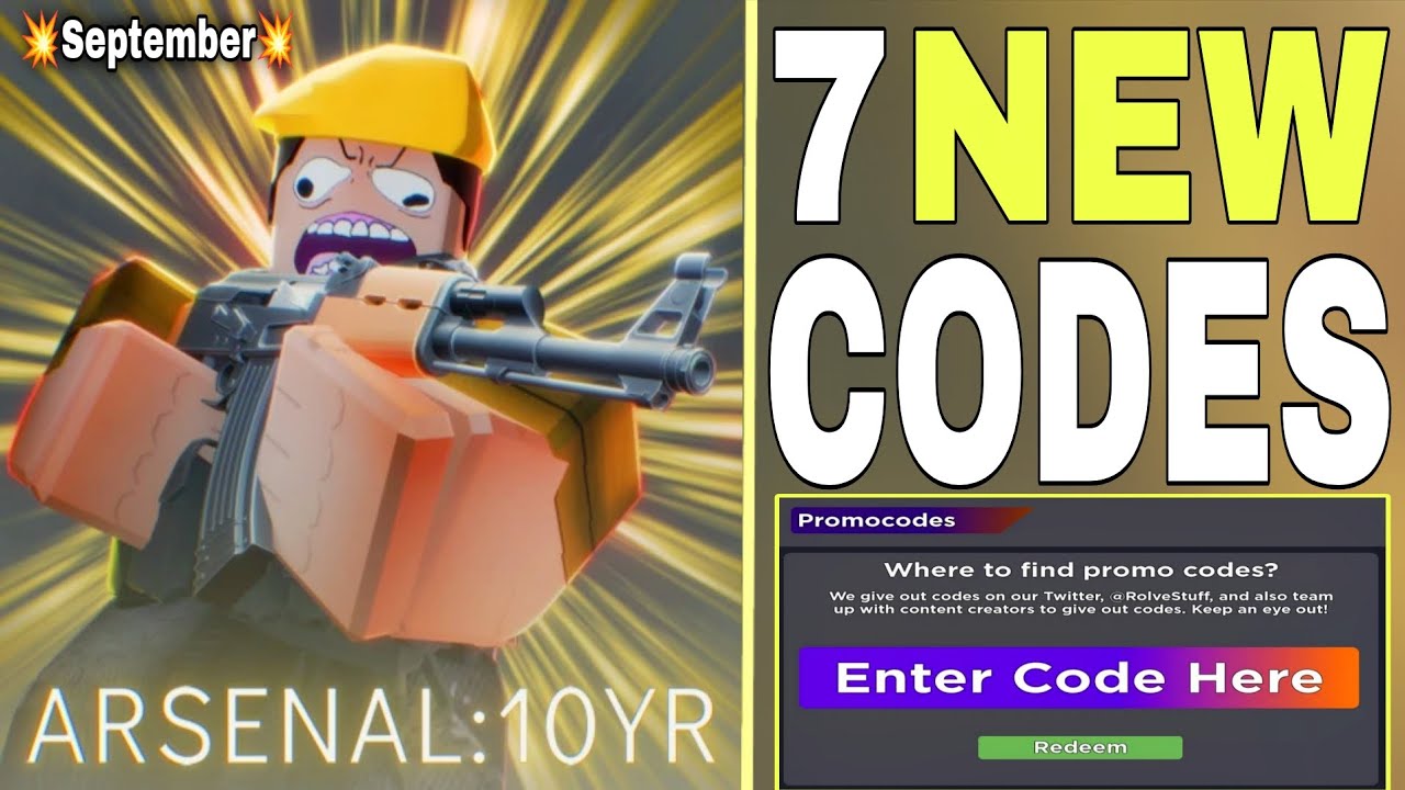 💥UPDATE💥 ARSENAL CODES SEPTEMBER 2025 - ROBLOX ARSENAL CODES 2025 ...