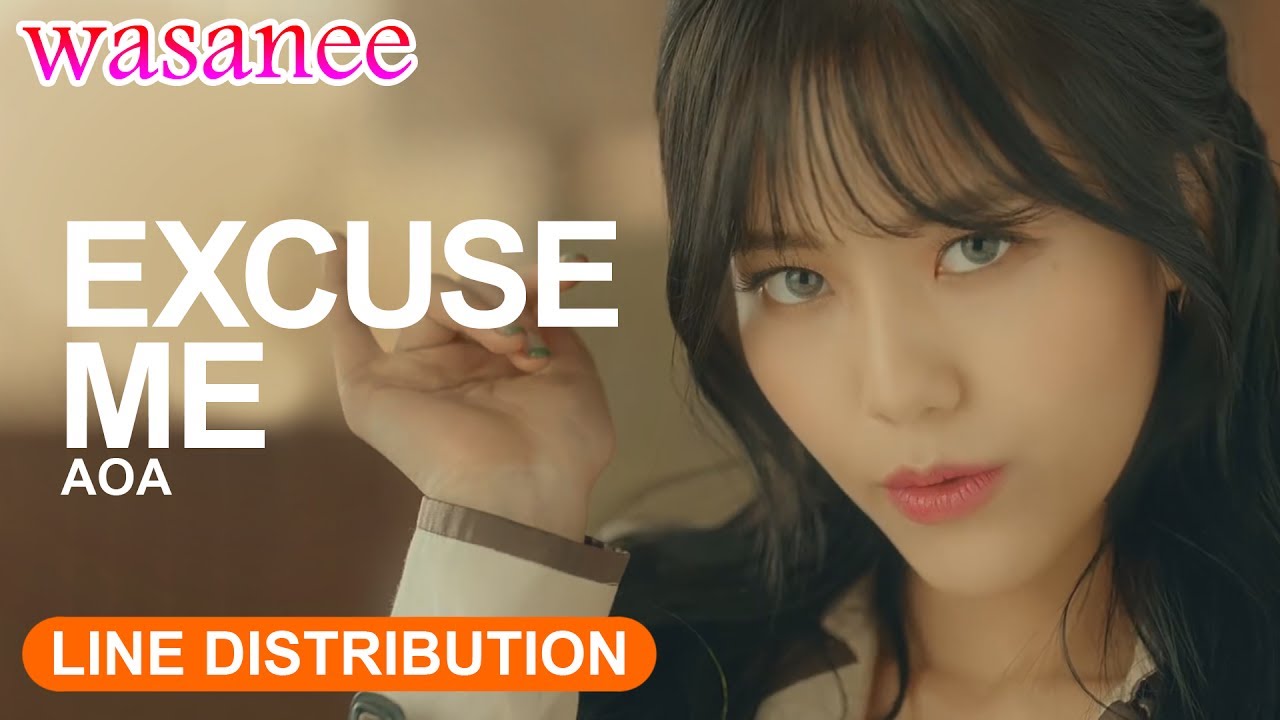 AOA (OT6) - Excuse Me「Without Hyejeong」- Line Distribution (Color Coded ...
