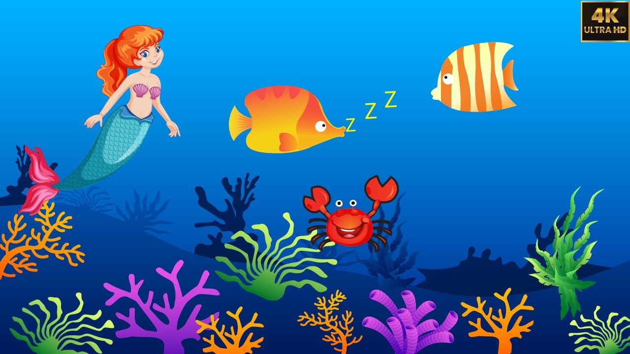 Bedtime Lullabies and Calming Undersea Animation Fall Asleep in 2 ...