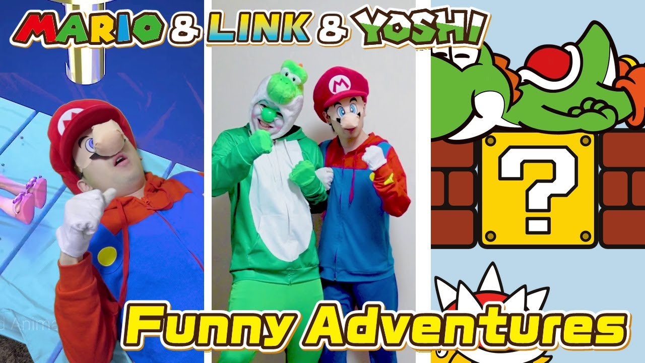 The Funny Adventures of Mario & Link ＆ Yoshi 🤣 ＃2099 - YouTube