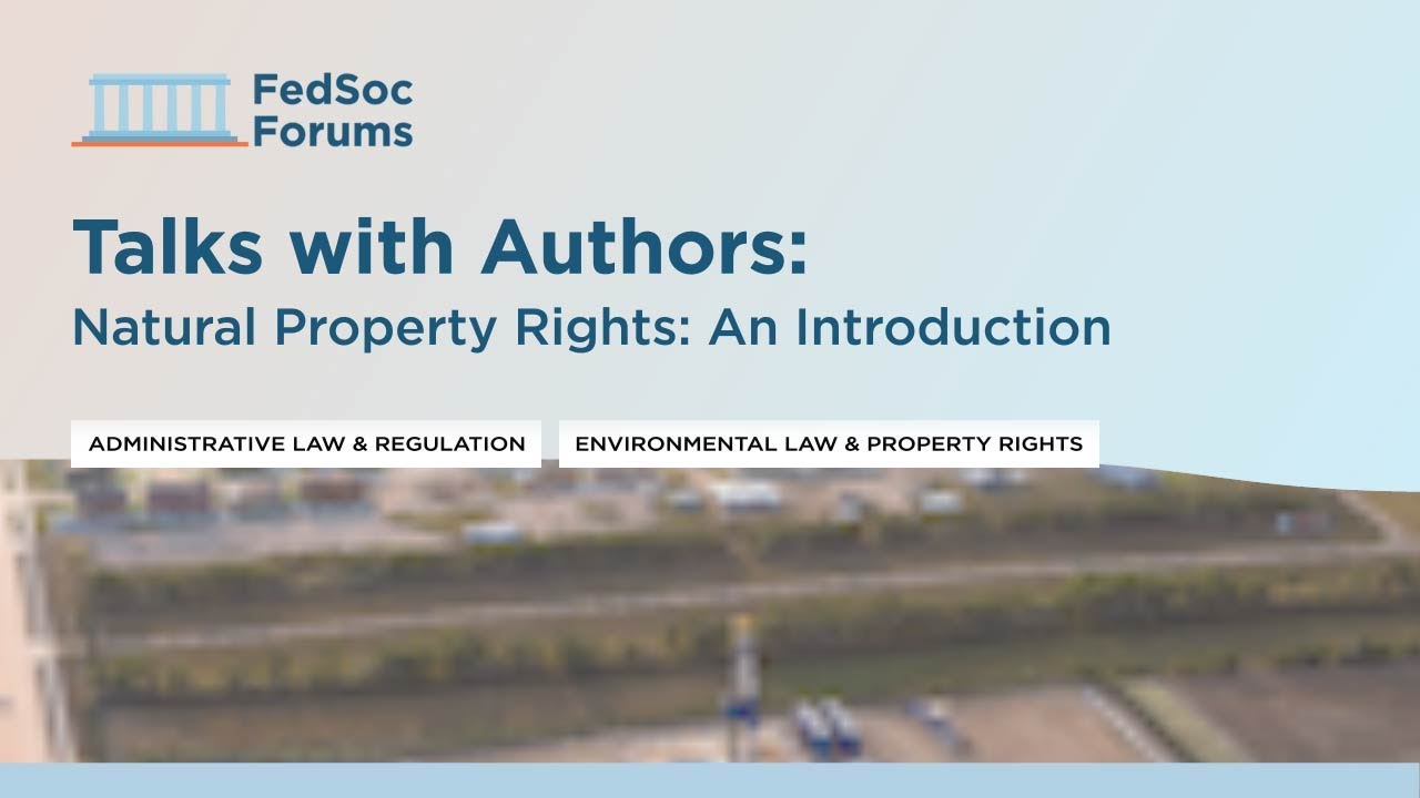 Talks with Authors: Natural Property Rights: An Introduction - YouTube