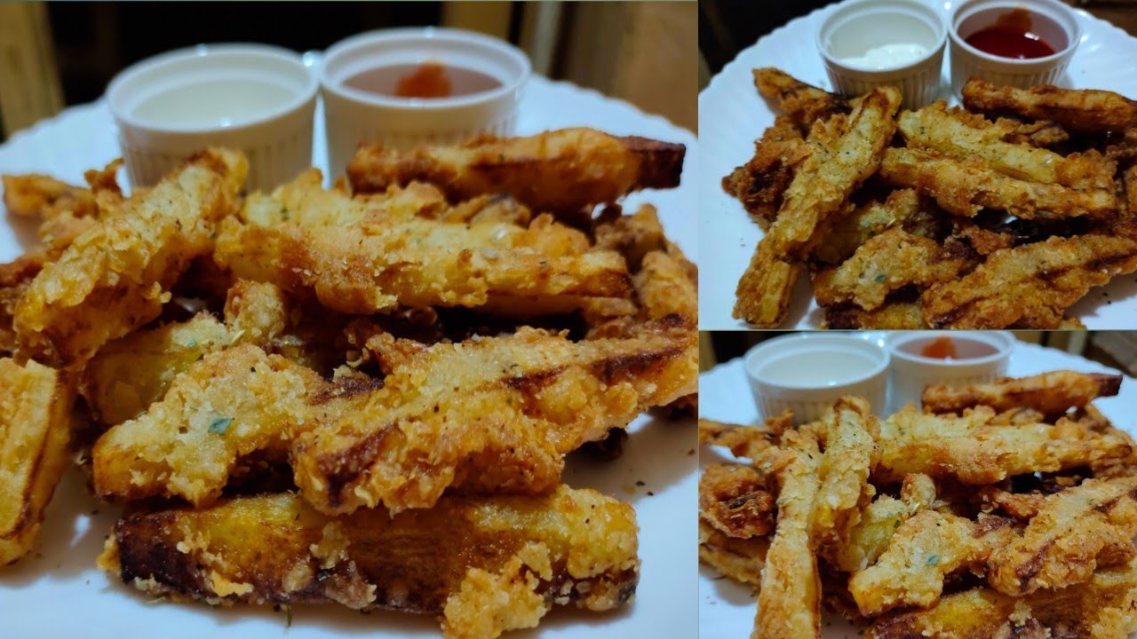 3 ingredients recipe ll Double crispy fried potatoes zinger ll Quick ...