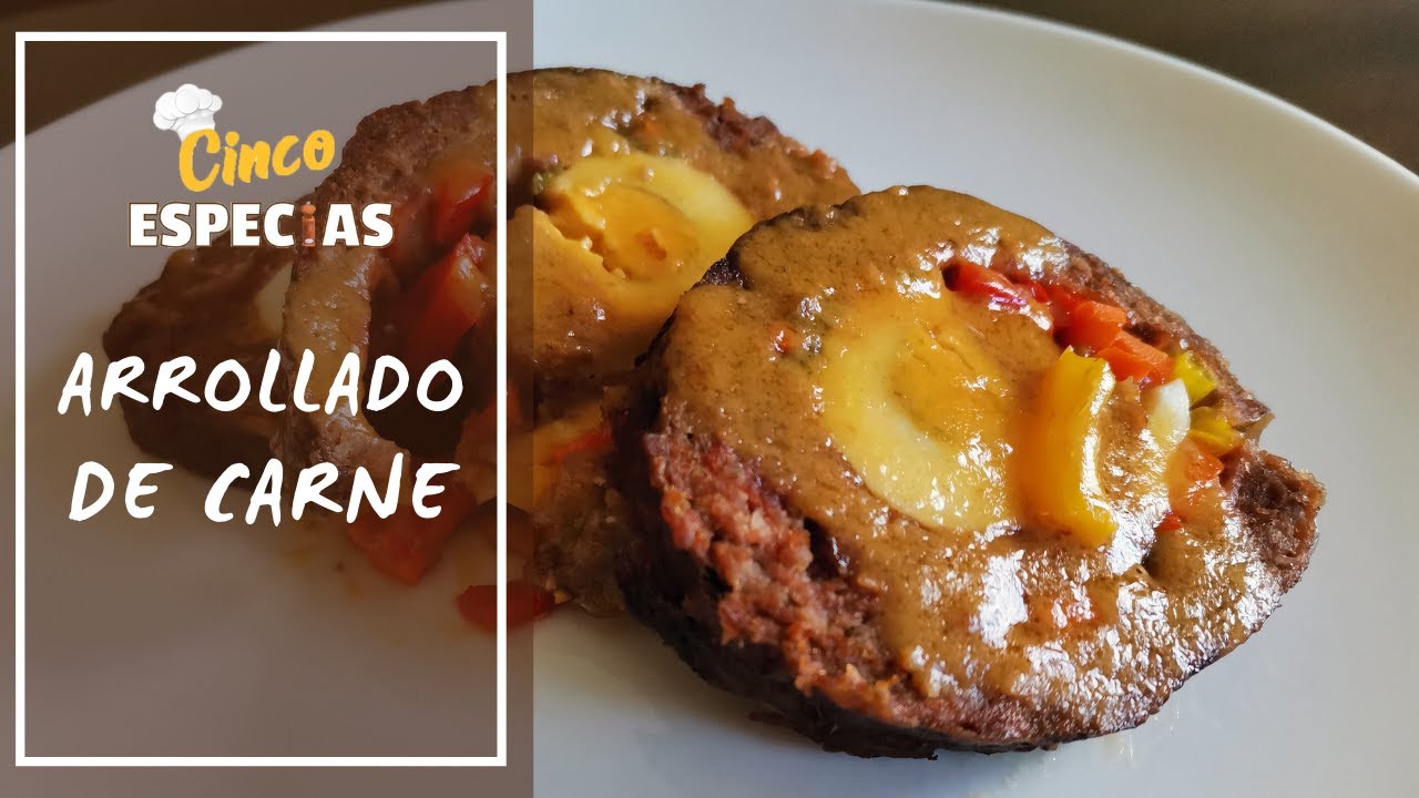 ARROLLADO O PAN DE CARNE con 🥓 y 🥚 - YouTube