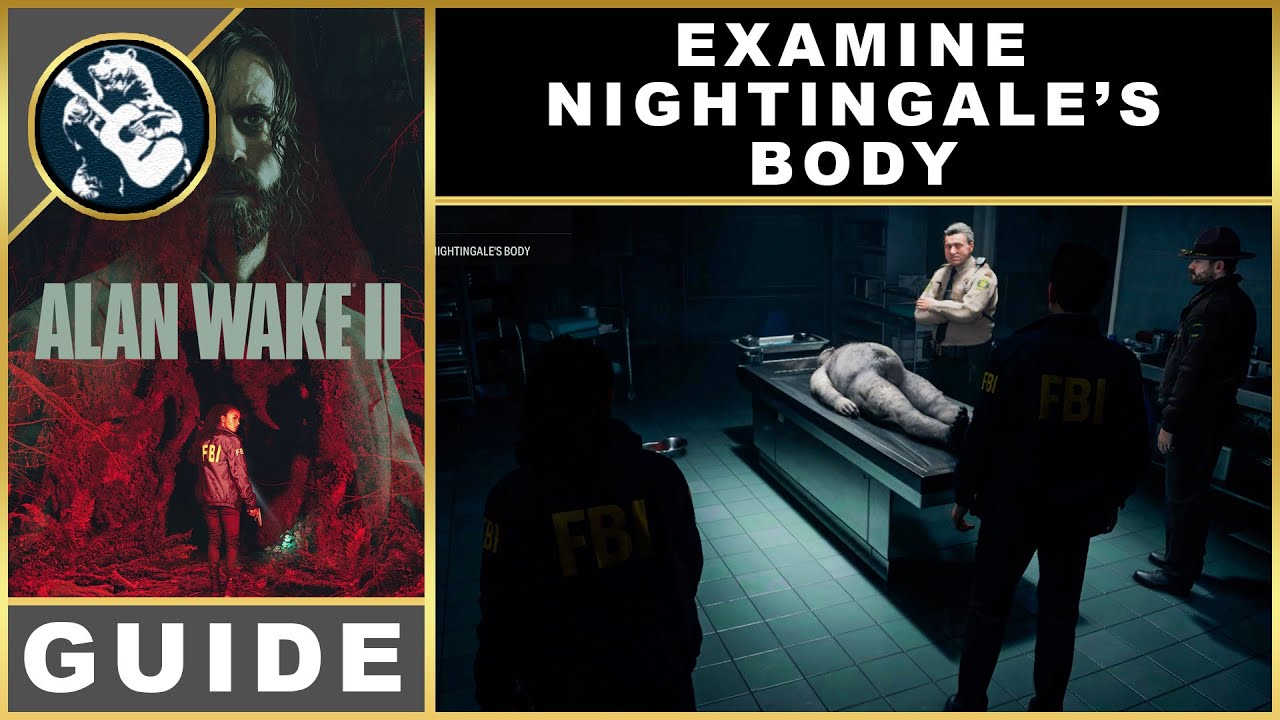 Alan Wake 2 Examine Nightingale's Body - YouTube