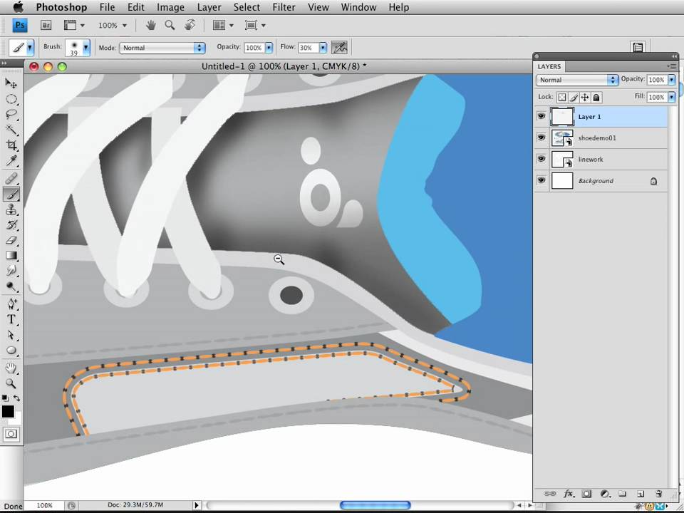 2D Shoe Rendering in AI and PS, part 06 - YouTube