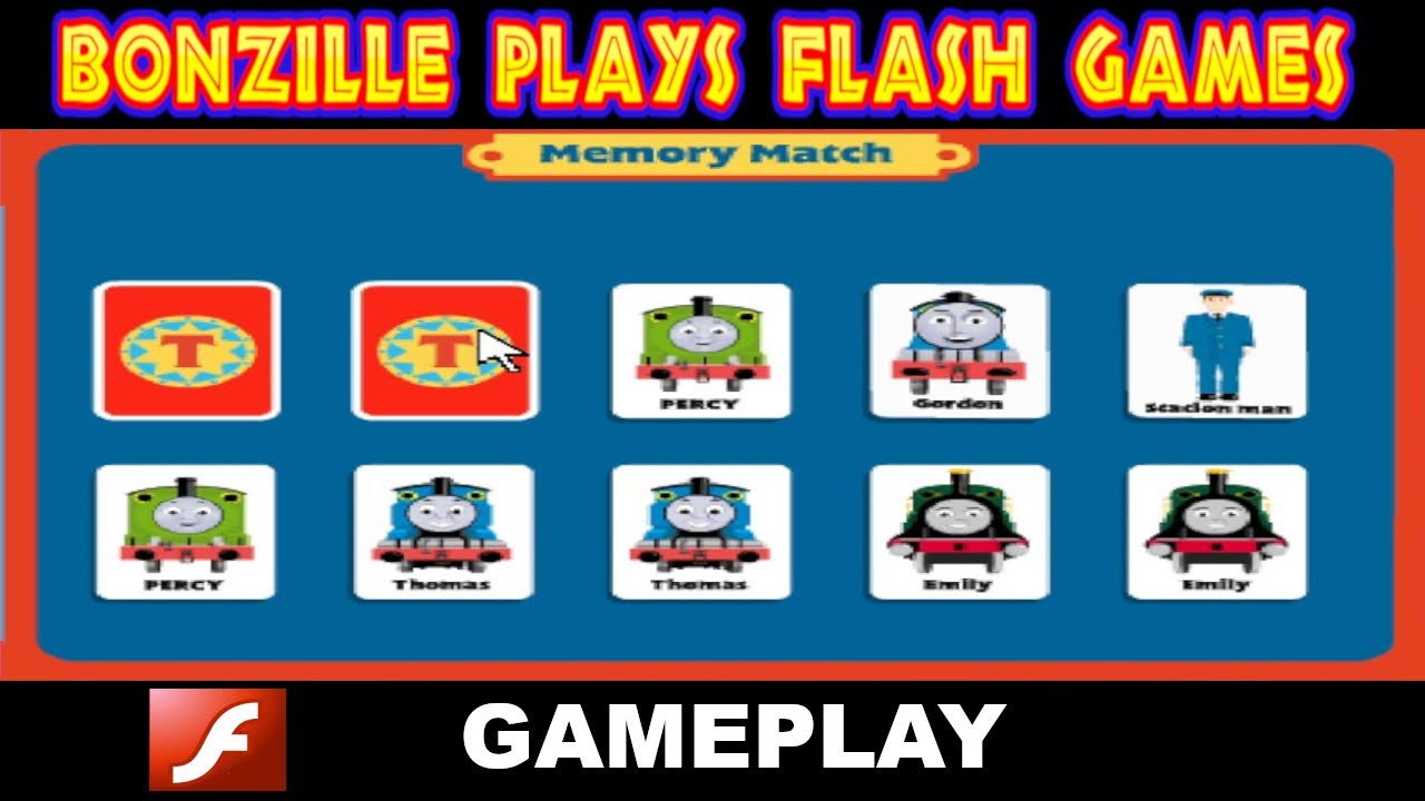 Thomas Memory Match Flash Gameplay ( No Commentary ) - YouTube