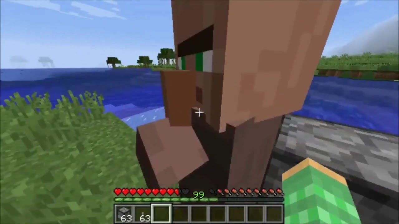 Minecraft: Change a Villager into a Warrior - YouTube