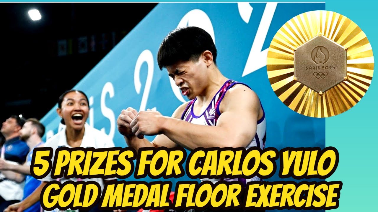 CARLOS YULO'S PRIZES FOR WINNING GOLD IN OLYMPICS 2024 - YouTube