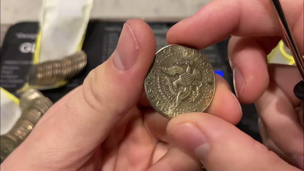 Amazing End Of Roll Toner + Silver Enders & More!! Coin Roll Hunting Half Dollars! - YouTube
