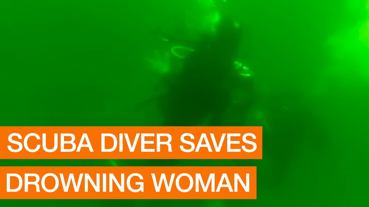 Scuba Diver Saves Drowning Woman (Package) - YouTube