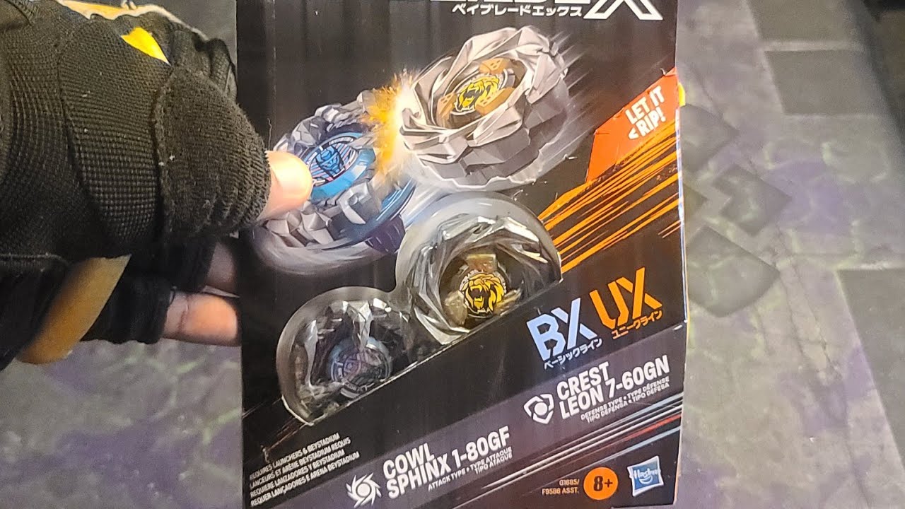 RAWR! NEW Hasbro Beyblade X Cowl Sphinx Crest Leon 2 Pack Unboxing ...