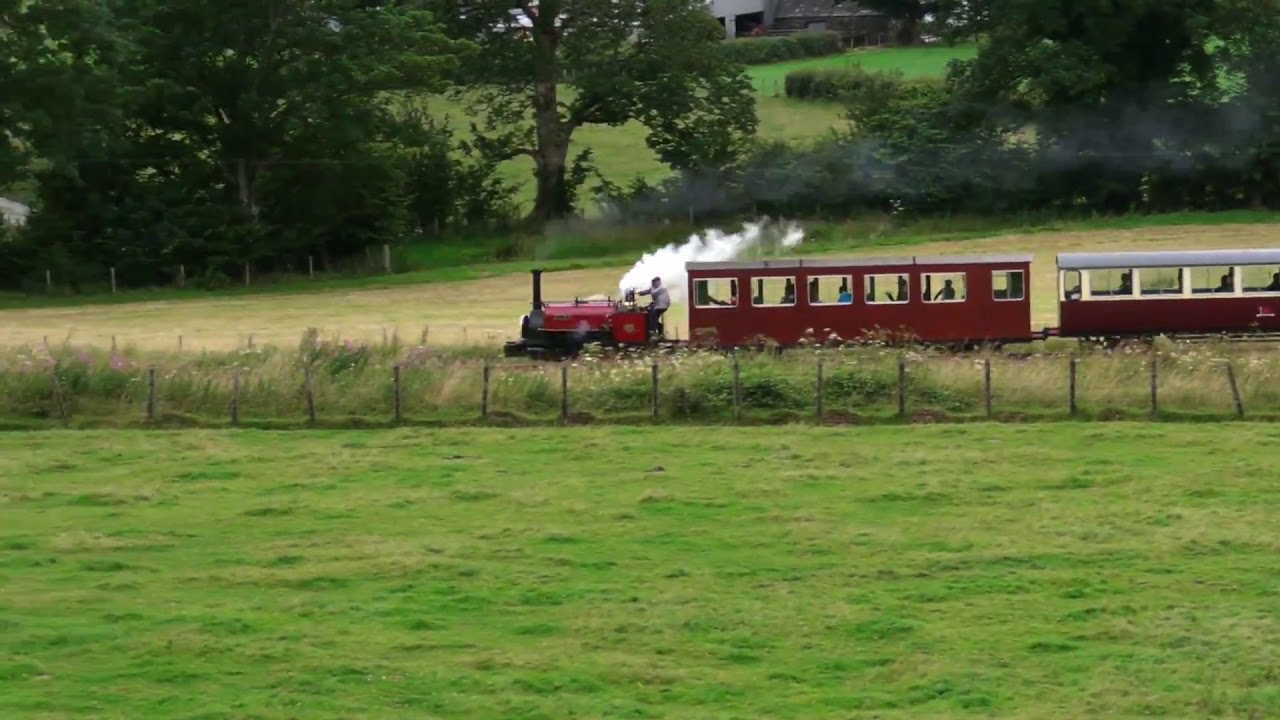 Alice the Little Welsh Engine on Dolfawr Bank - YouTube