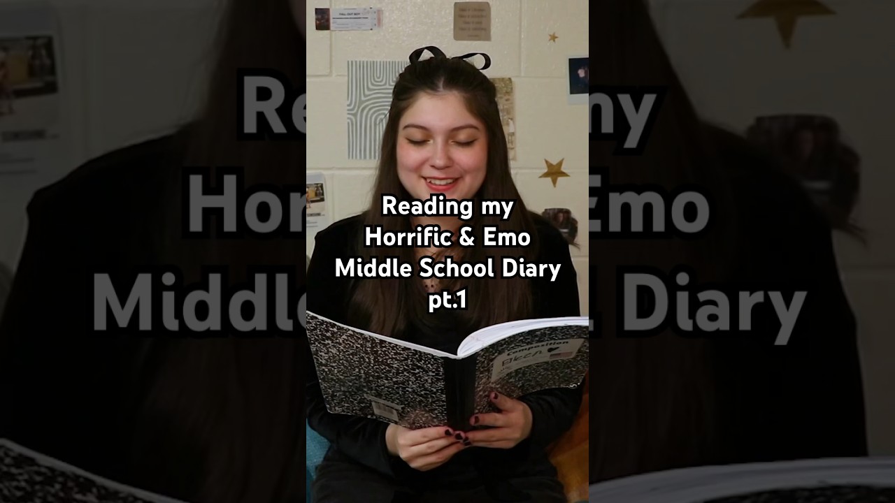 Exposing my Emo middle school diary part 1 #journal #diary #exposed # ...