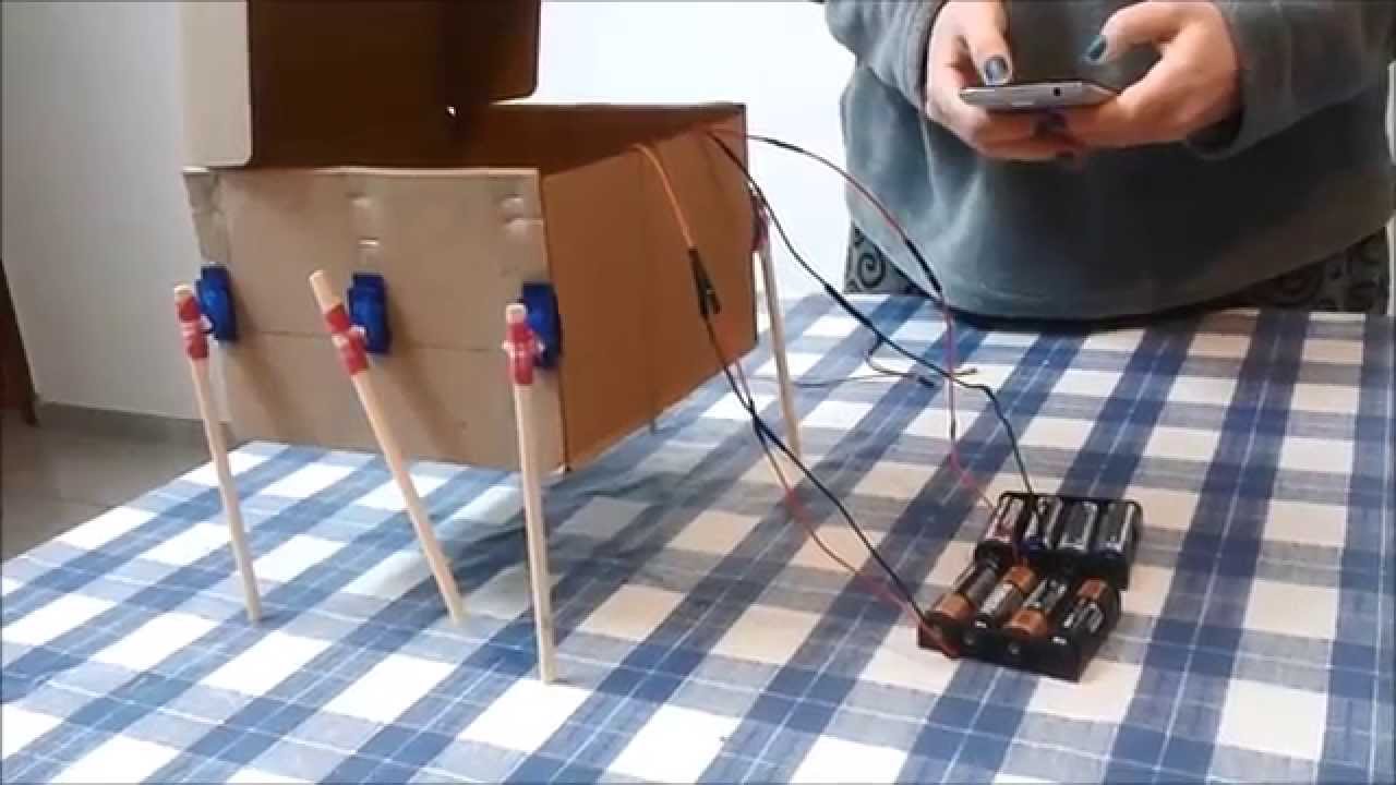 Building a walking cardboard box - YouTube