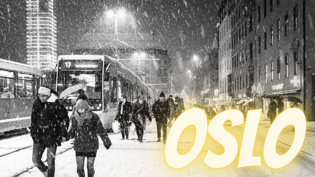 Oslo In Winter Time | Walking Tour - Norway 🇳🇴 - YouTube