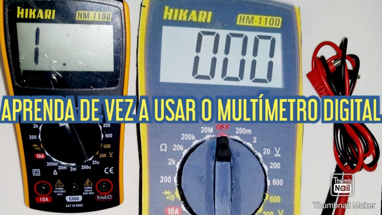 Conhecendo os elementos do Multímetro Digital. - YouTube
