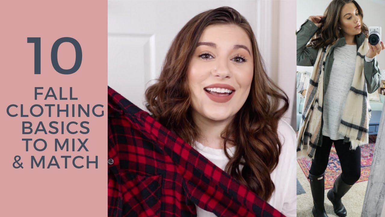 10 FALL BASICS FOR YOUR WARDROBE & OUTFIT IDEAS - YouTube