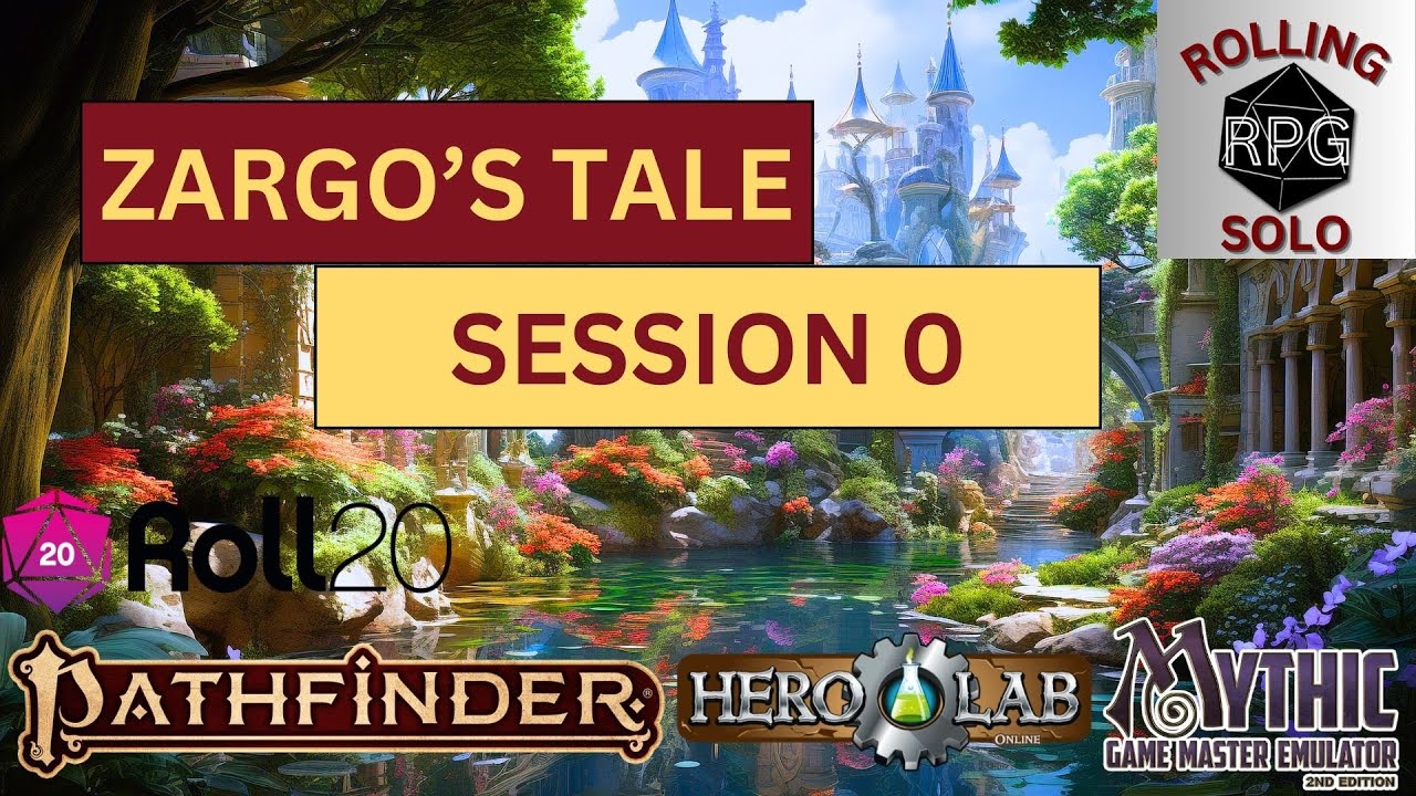 Pathfinder 2e Solo: Session 0: Zargo's Tale - YouTube