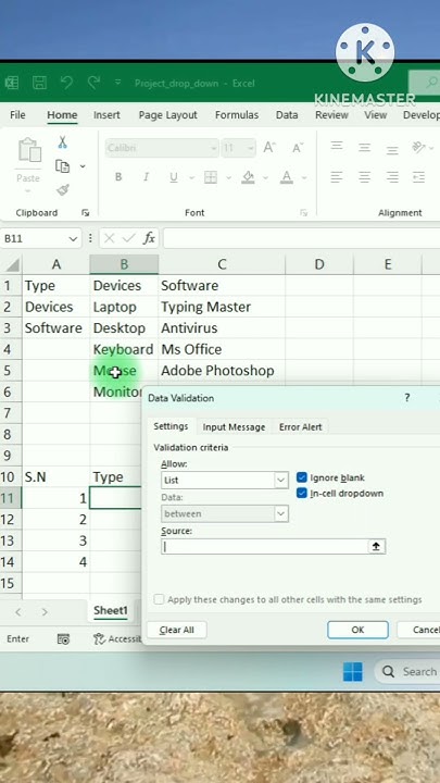Excel Trick: How to Make Dependent Drop-Down Lists #shorts #excel #exceltips #exceltutorial ...