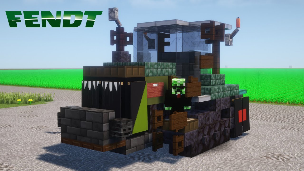 Minecraft Fendt 1100 Vario MT Tractor Tutorial - YouTube