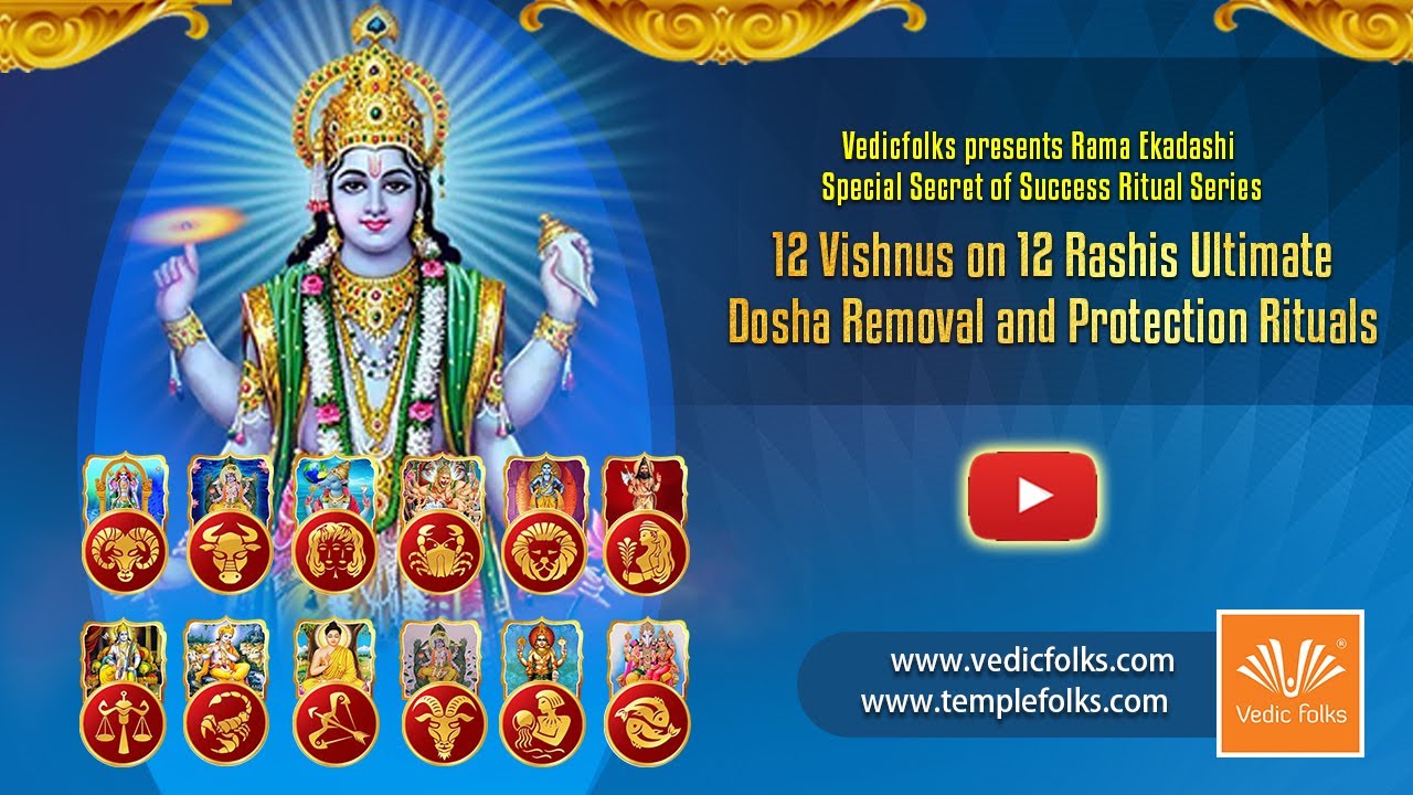 12 Vishnus on 12 Rashis Ultimate Dosha Removal and Protection Rituals ...