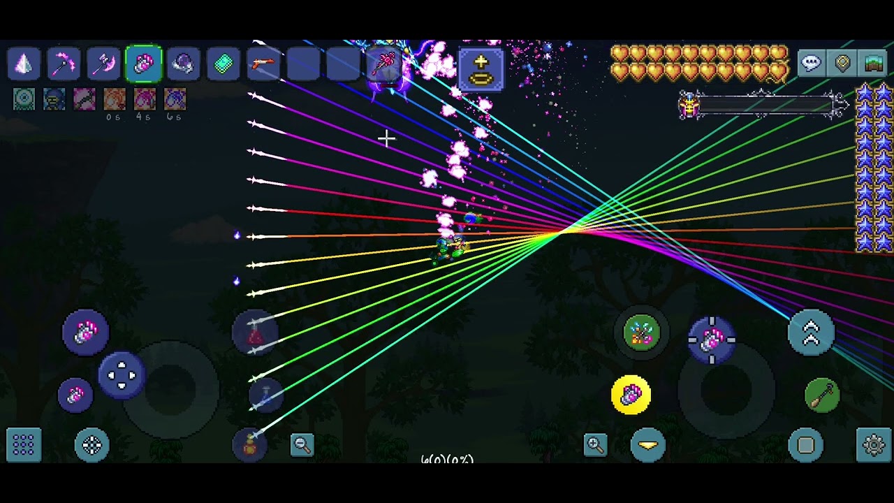 Every terraria boss vs the Nebula blaze, but the Nebula blaze has no ...