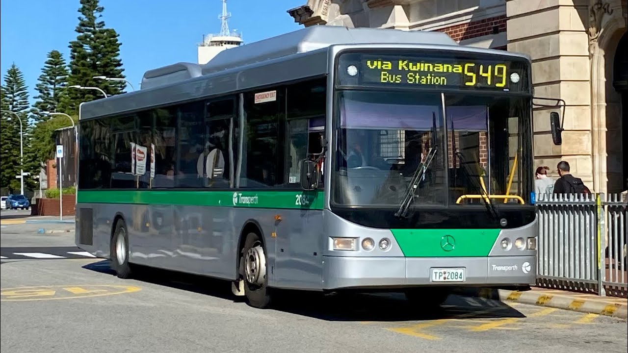 Transperth Mercedes Benz OC500LE CNG TP2084 ZF Ecomat Kickdown - YouTube