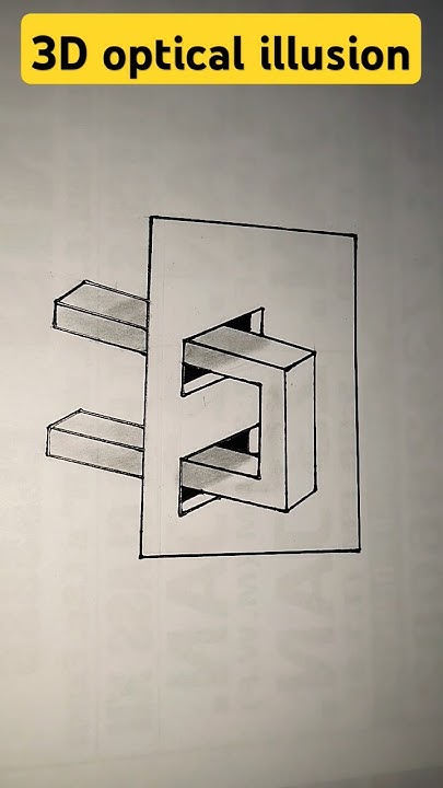 Easy to Draw 3D optical illusion #music - YouTube