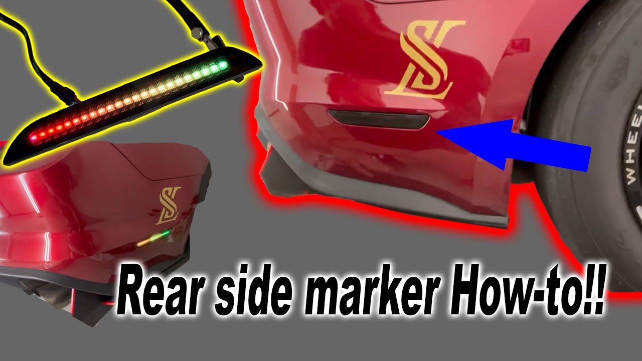 How to install LED s550 side marker lights! - YouTube