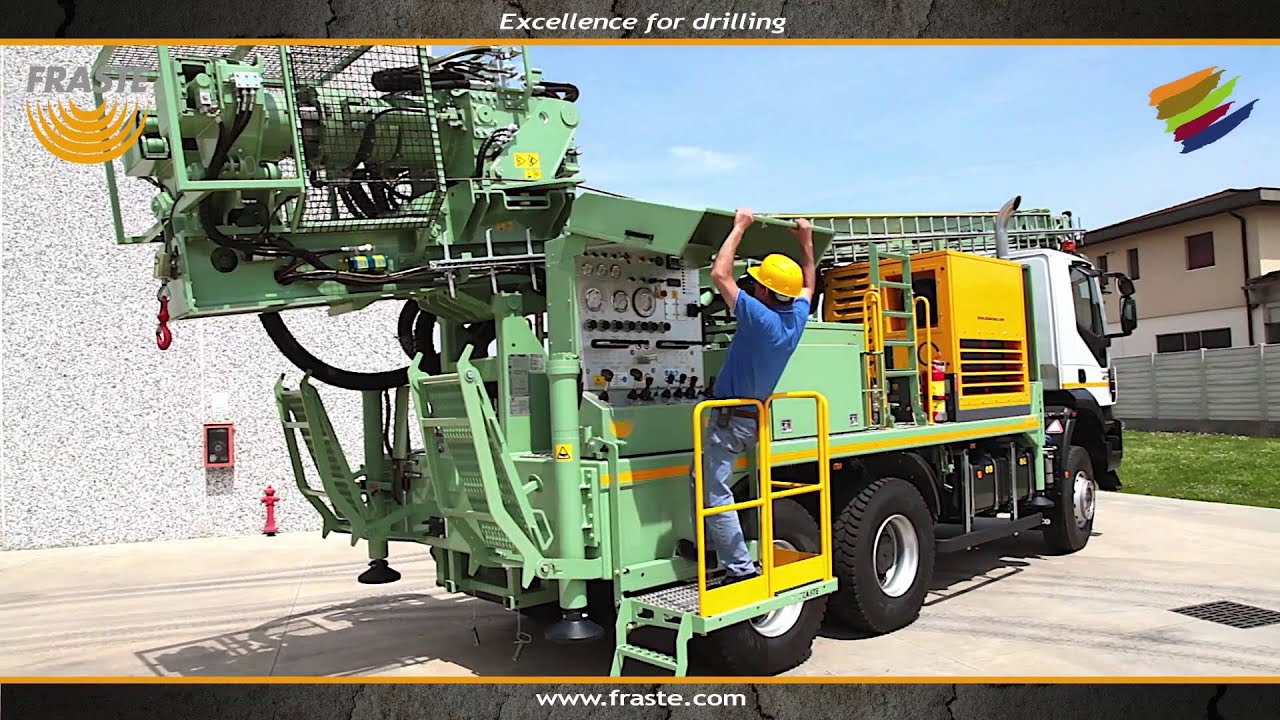 Water Wells FRASTE FS 400 Drill Rig - YouTube