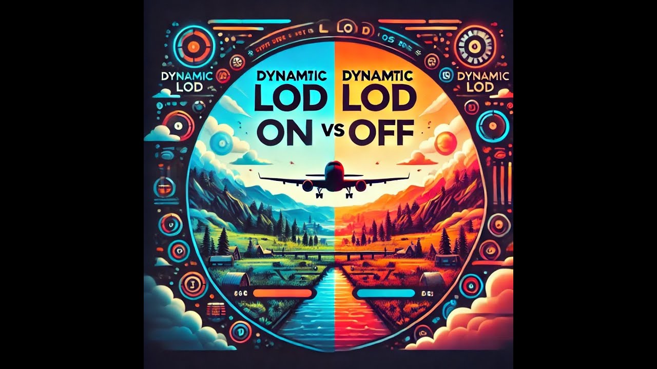 MSFS2024 - Dynamic LOD OFF vs Dynamic LOD ON - YouTube