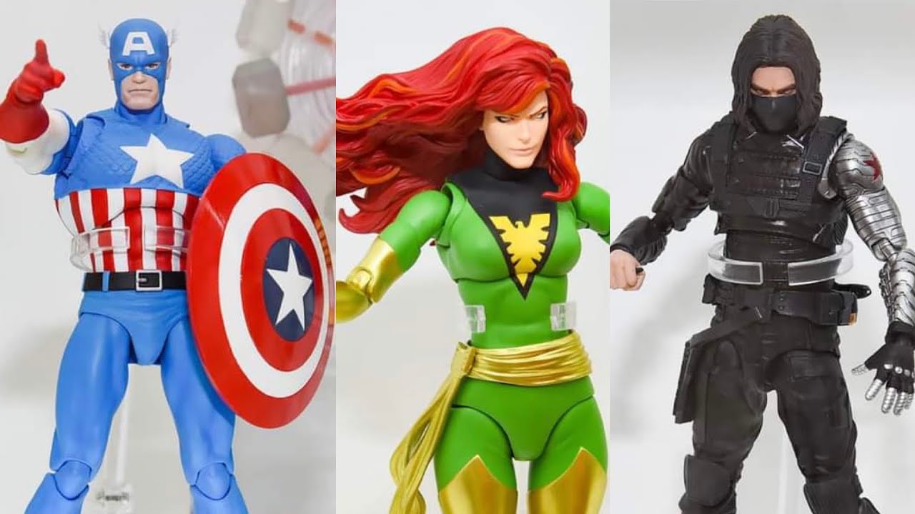 New Mafex captain America, xmen Phoenix, winter soldier, black Adam ...