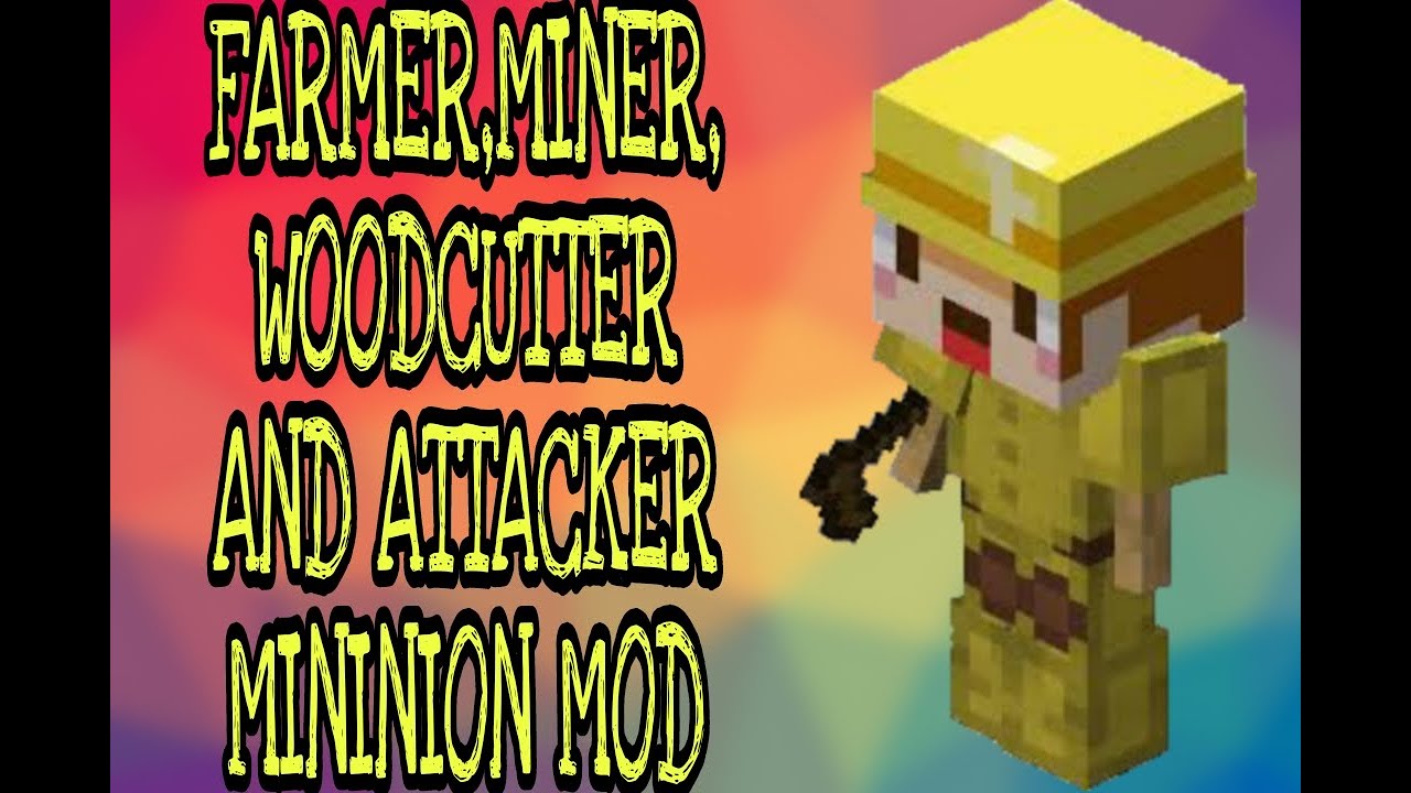 HOW TO MAKE FARMER MINER WOODCUTTER AND ATTACKER MINIONS IN MINECRAFT ...