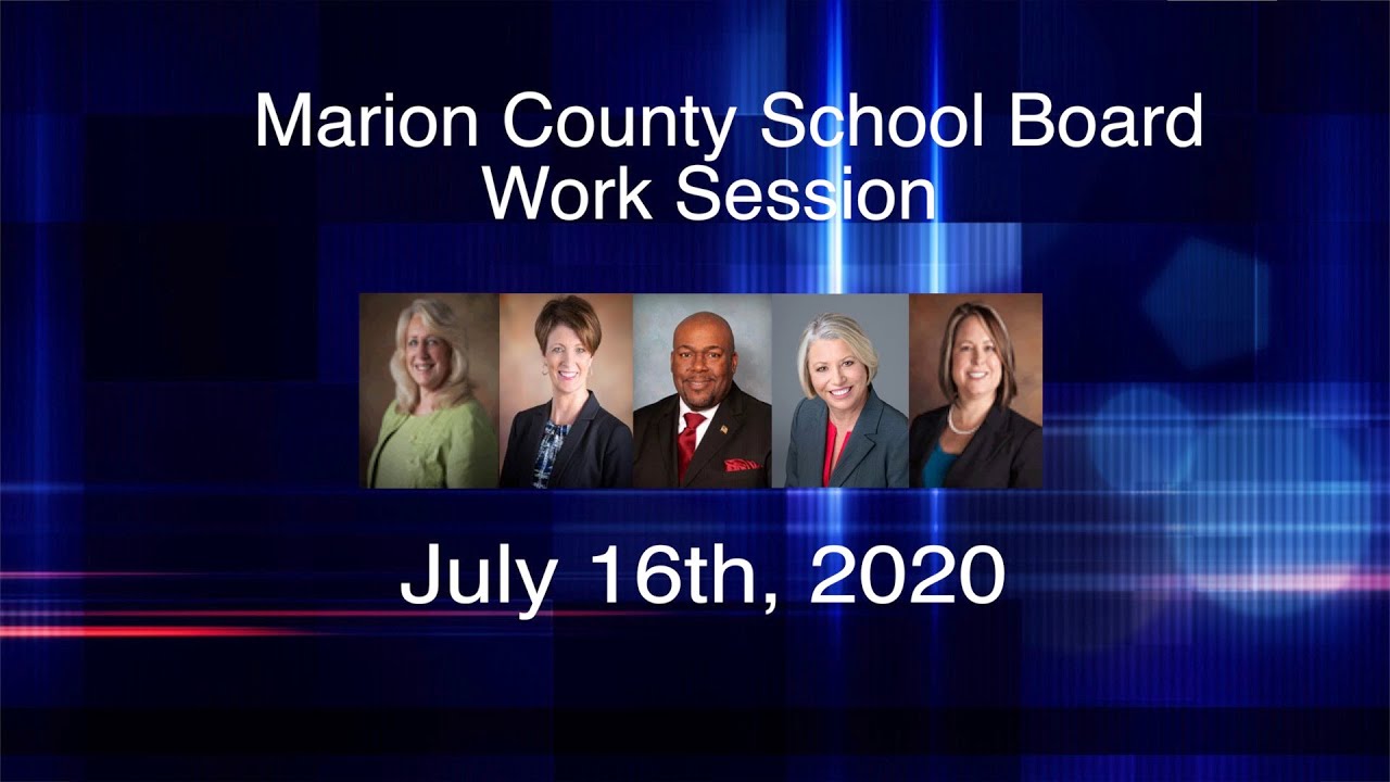 School Board Work Session July 16th 2020 - YouTube
